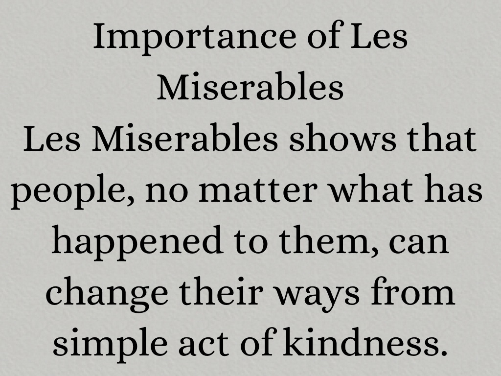 Les Miserables by Nathan Schroeder