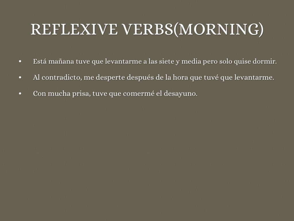 Reflexive Verb Project by Zack Seid