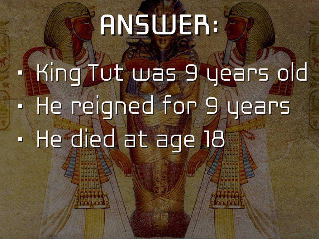 Ancient Egypt King Tut by Marko Hennin