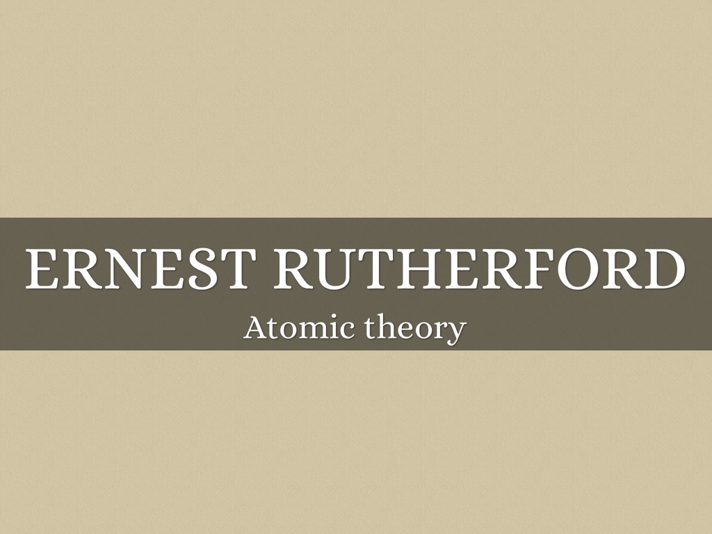 Ernest Rutherford by Justin Barker
