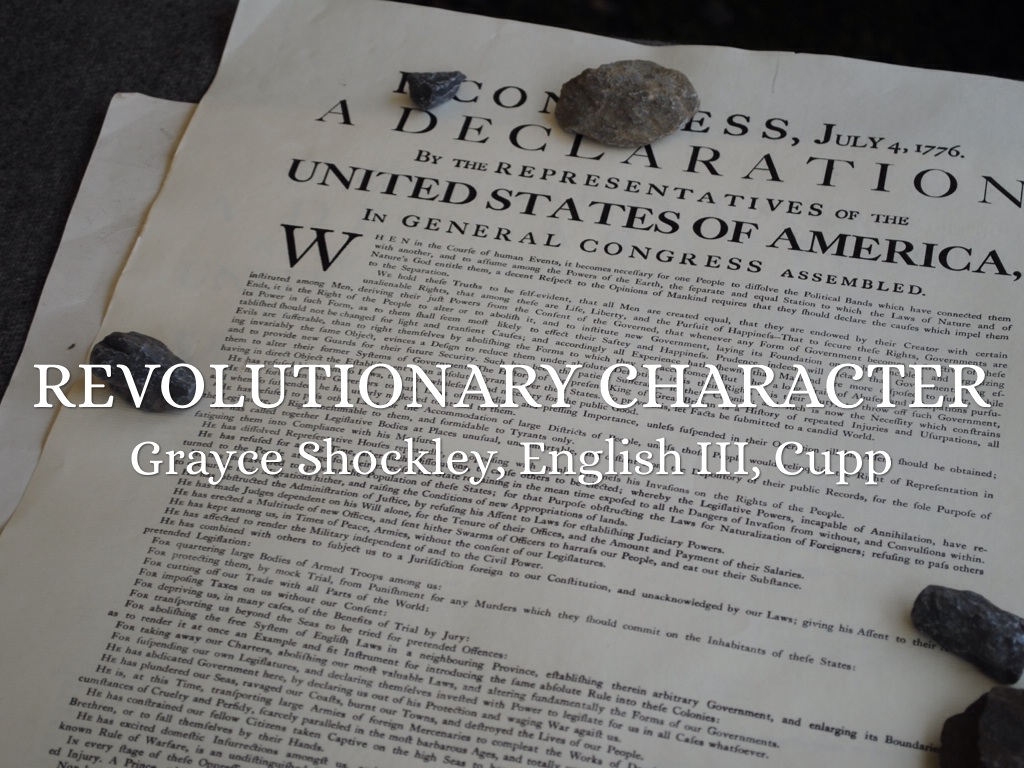 Revolutionary Character by McKinley Shockley