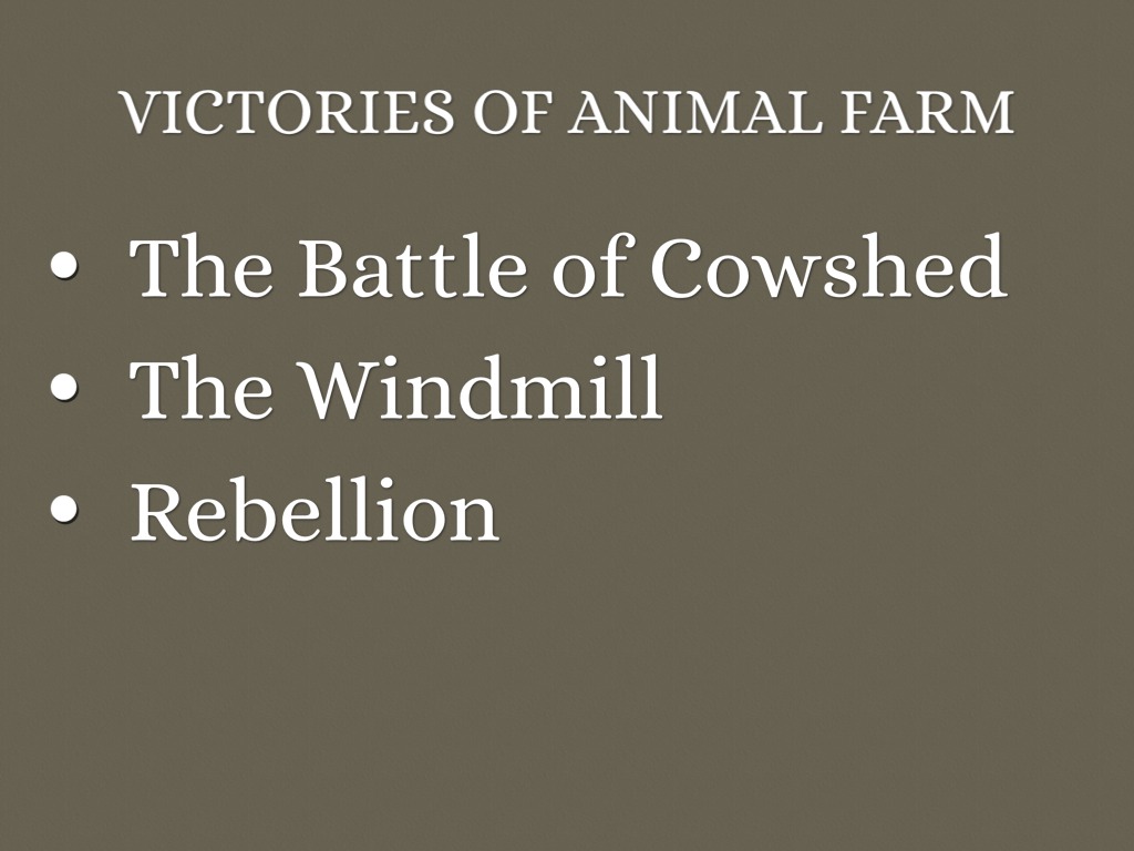 Animal Farm Successes by Madison Wade