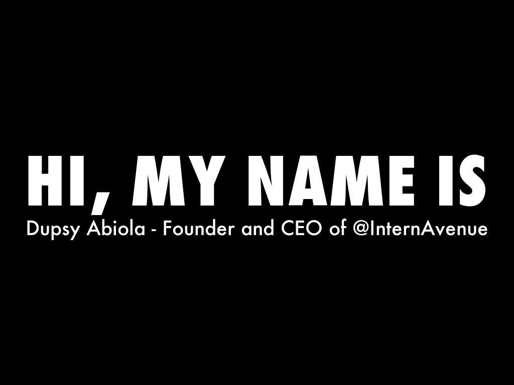 Unpaid Internships by Dupsy Abiola