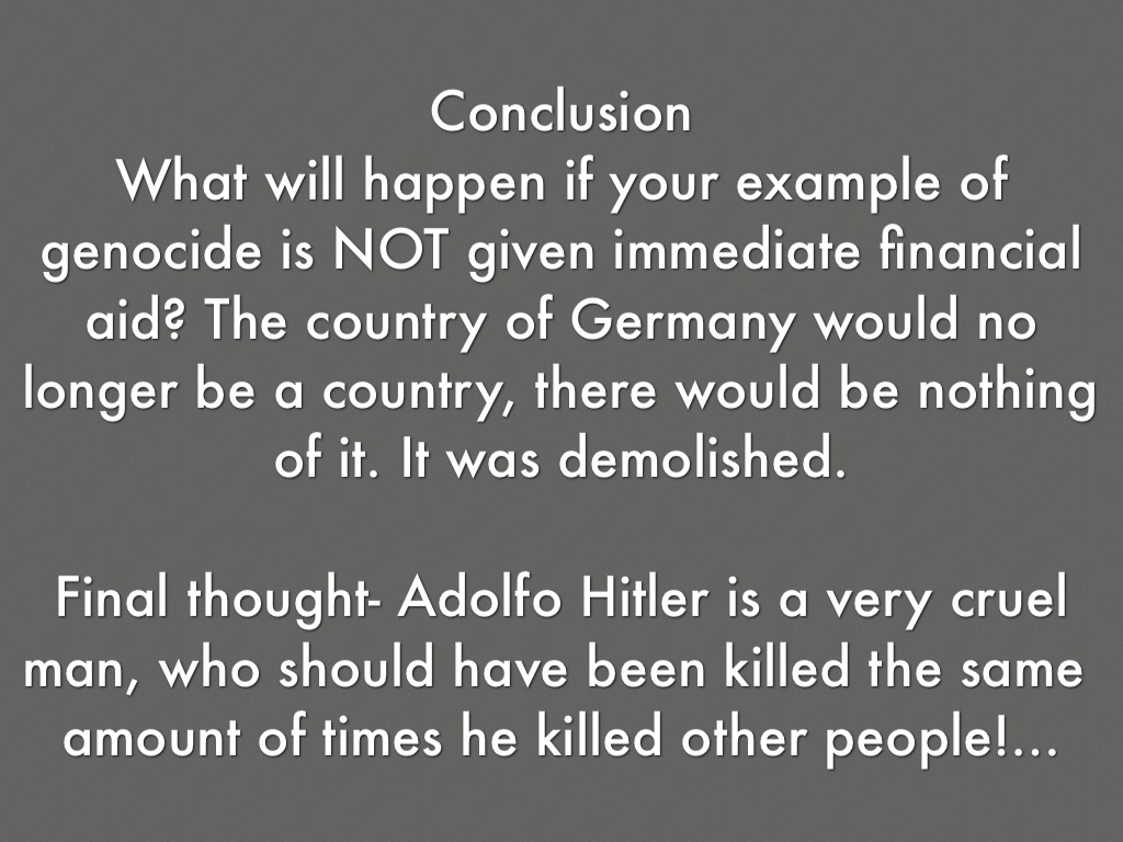 Genocide Project The HOLOCAUST By: Haley Stewart by