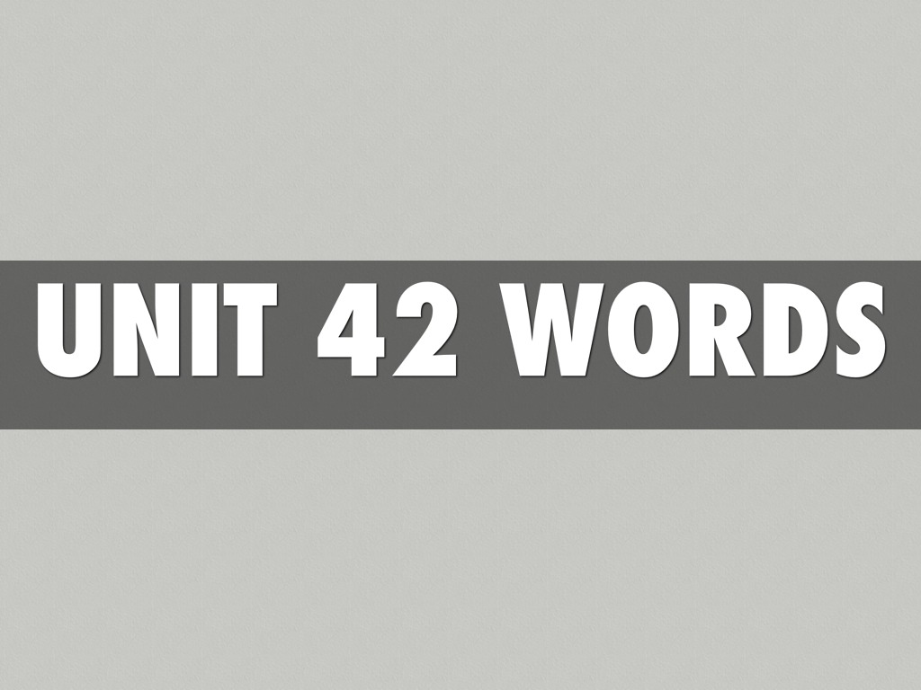 Unit 42 by Sam Rhode