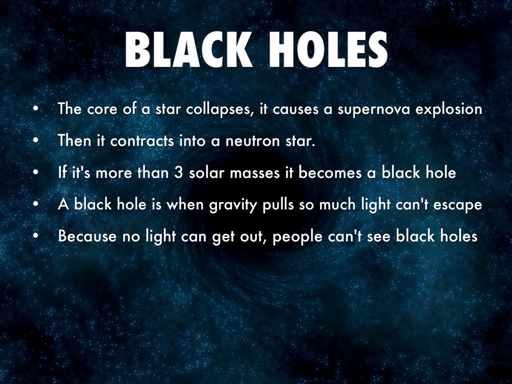 Black Holes by Mary Baldwin