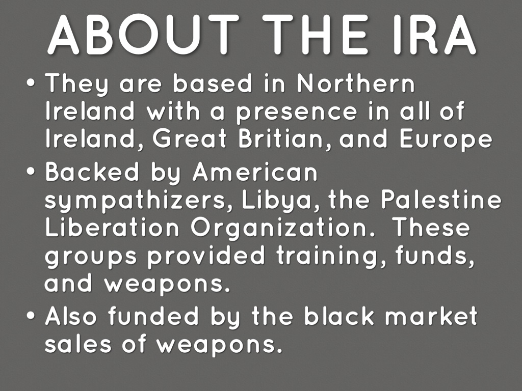 IRA and AoG by Cherise Hancock