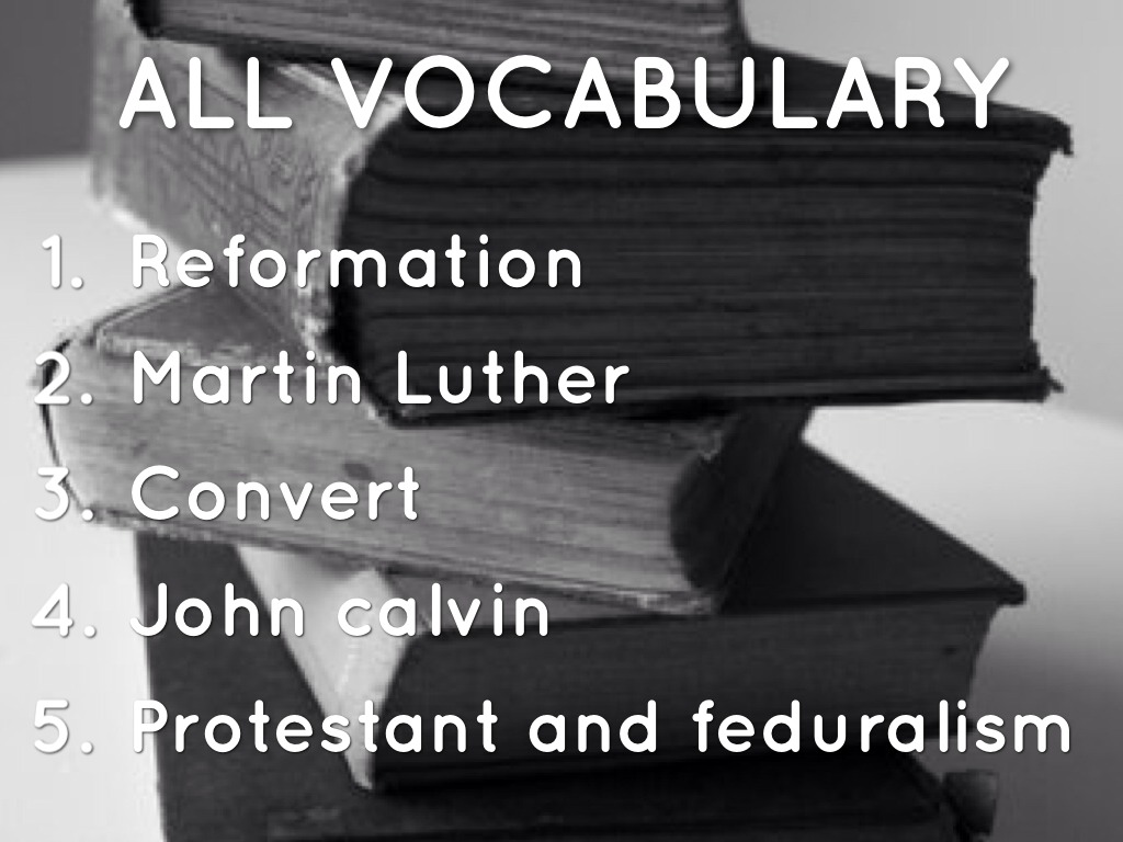 Reformation Vocabulary by Francisco Lopez