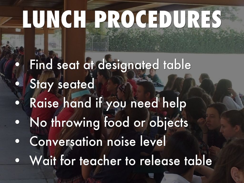 Recess And Lunch Procedures by aschanberg