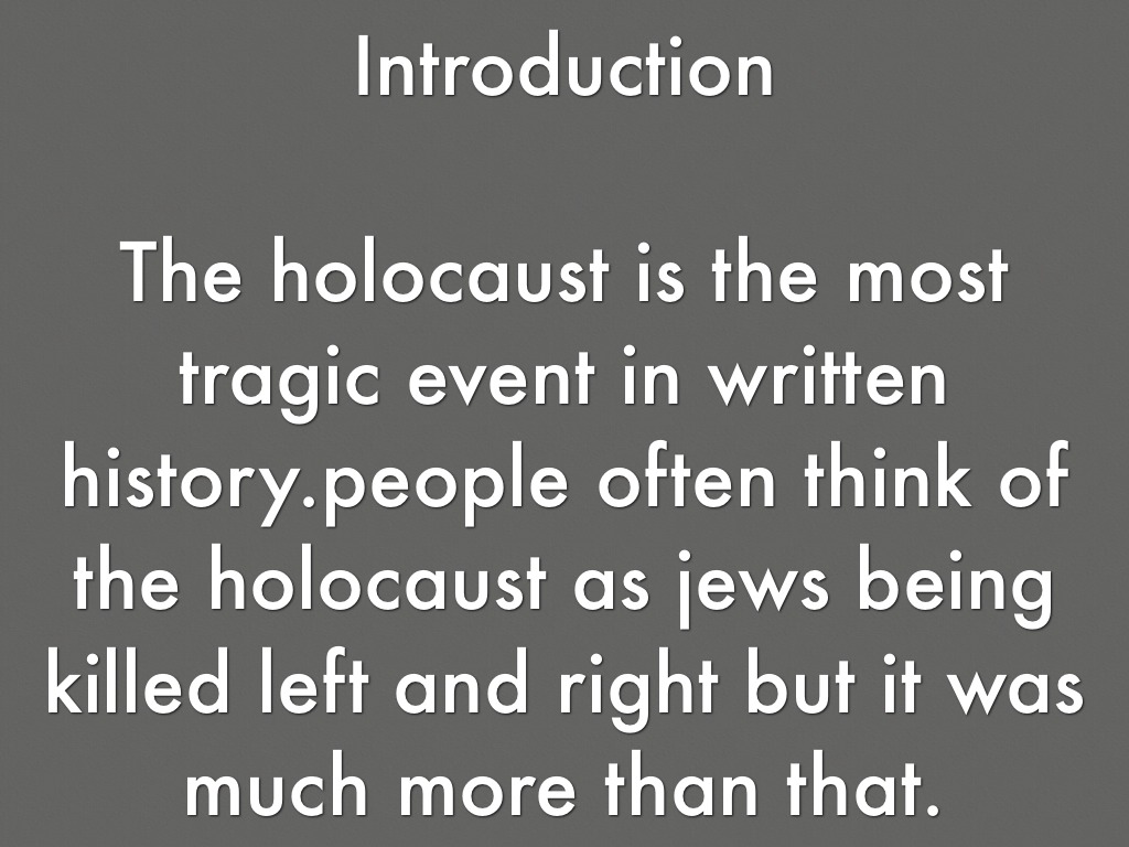 The Holocaust by Austin Martin