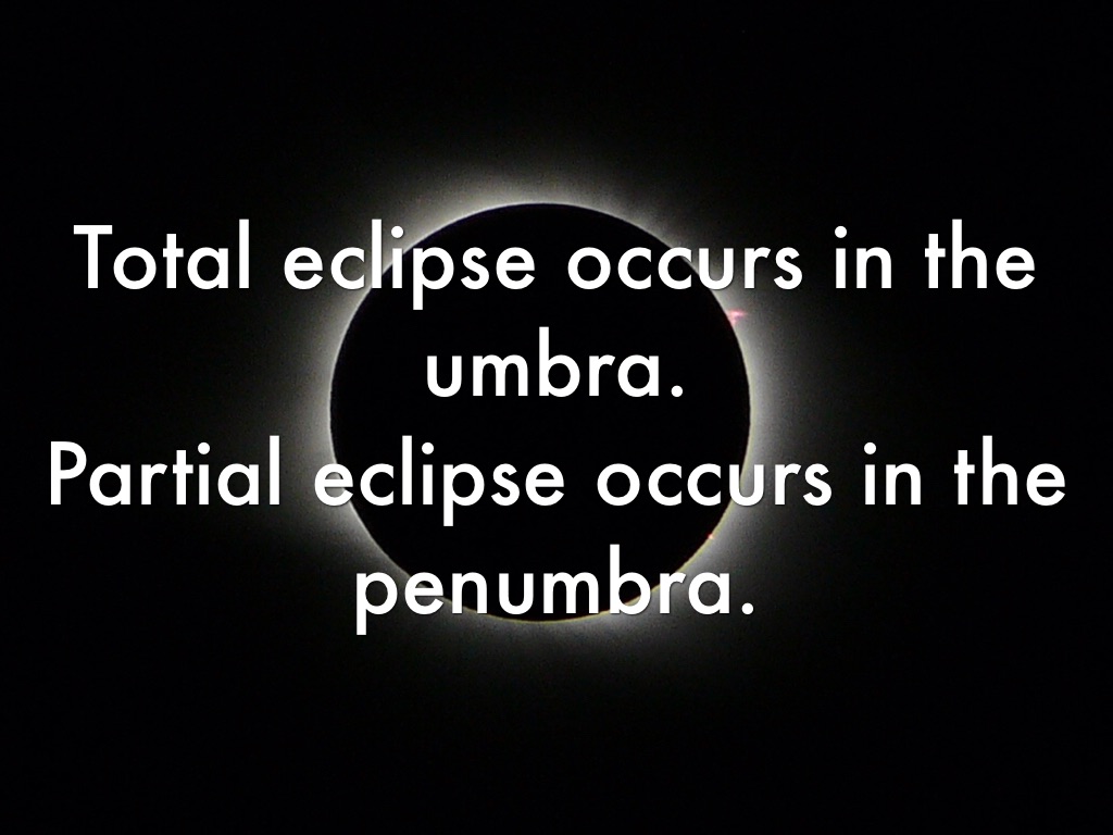 Umbra eclipse and a penumbral eclipse - techsfeet