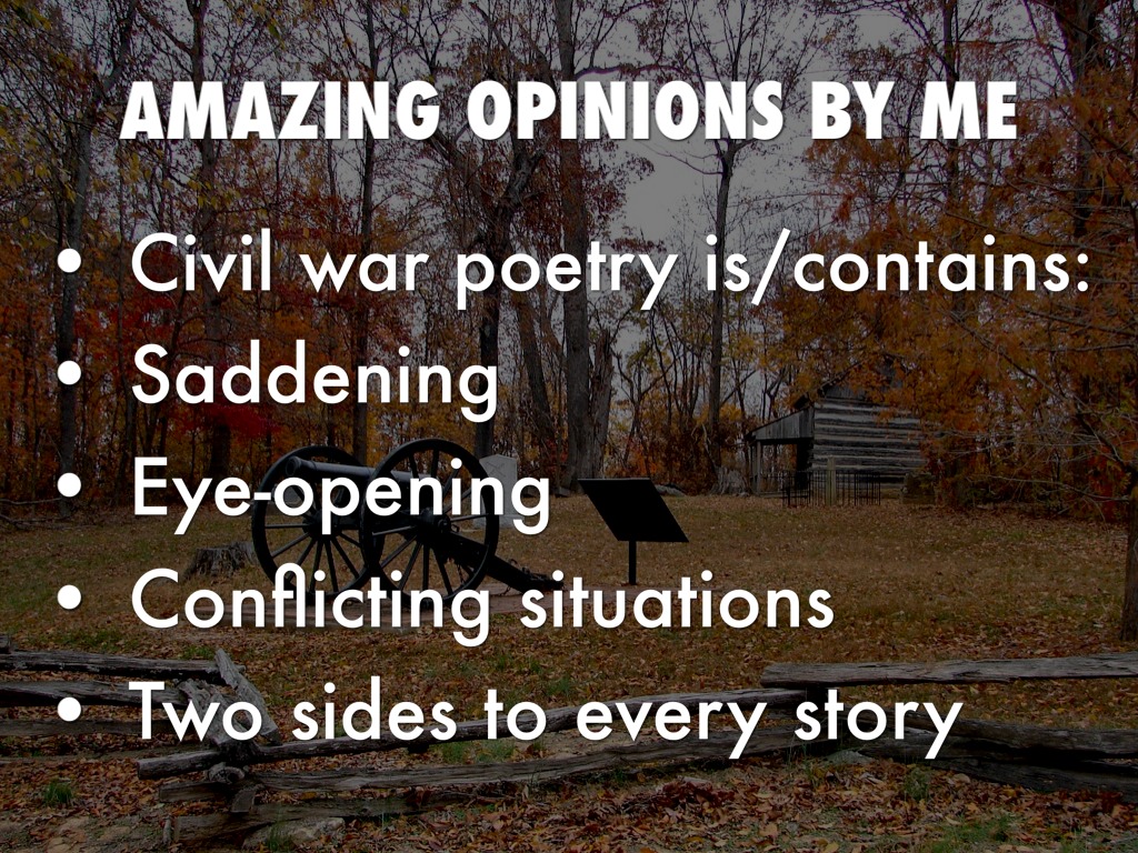 Civil War Poetry by Ben Anderson