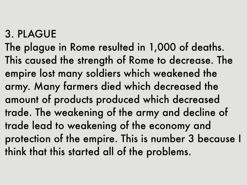 Top 3 Reasons Rome Fell by Lauren Cunningham