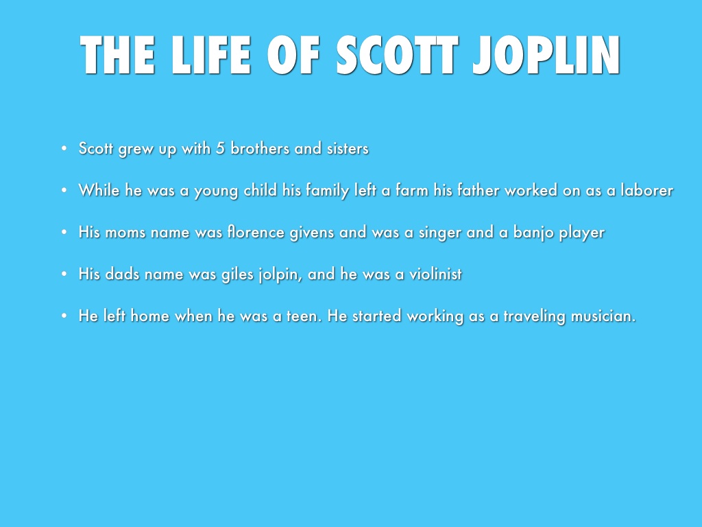 Scott Joplin by Kassie Kirkland