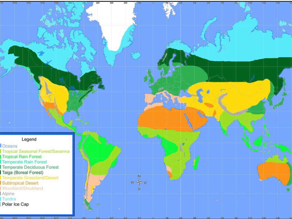 Map Of Tundras In The World - United States Map