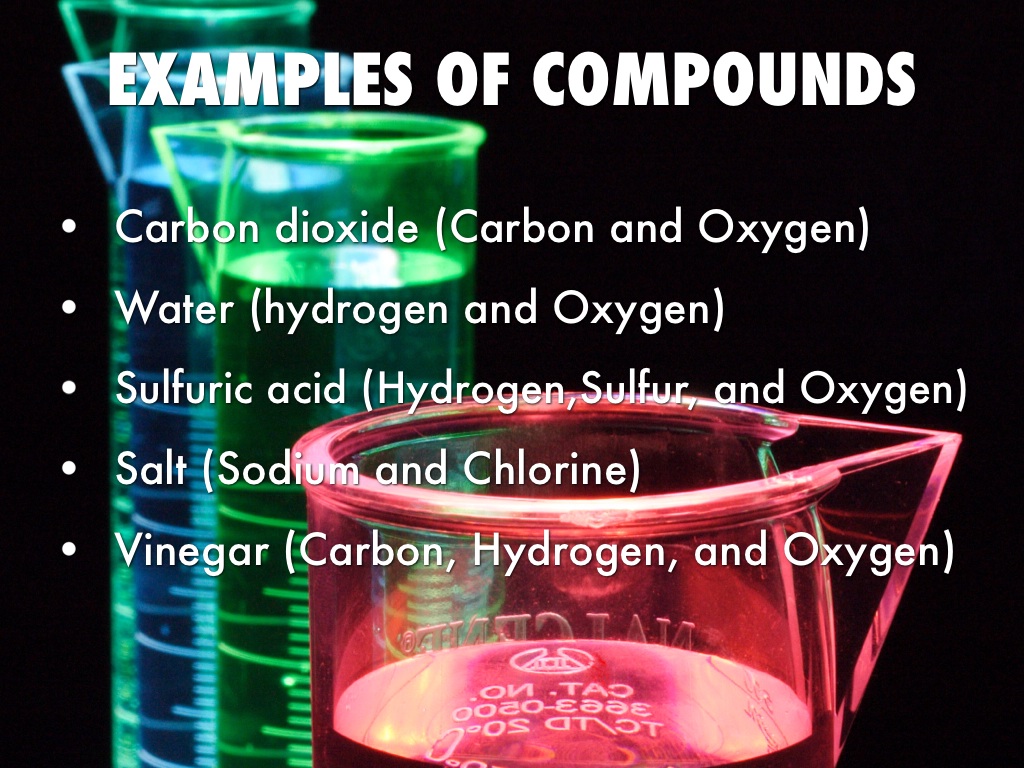Example Of Compound Obligation Different Between Elements Compounds