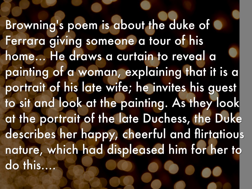 My Last Duchess By Abbie Sharpe by abbiesharpe.com