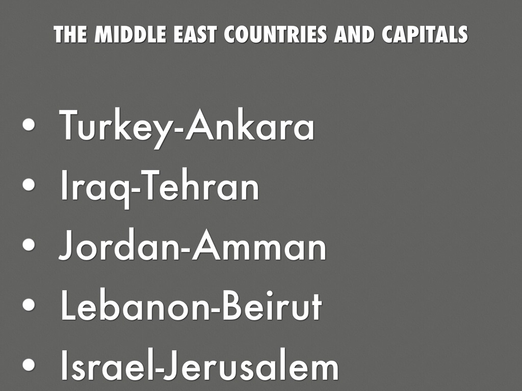 Middle East Project by Anthony Rodriguez