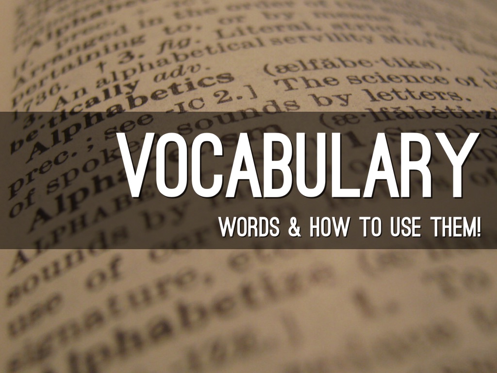 Vocabulary by Joel Crowley