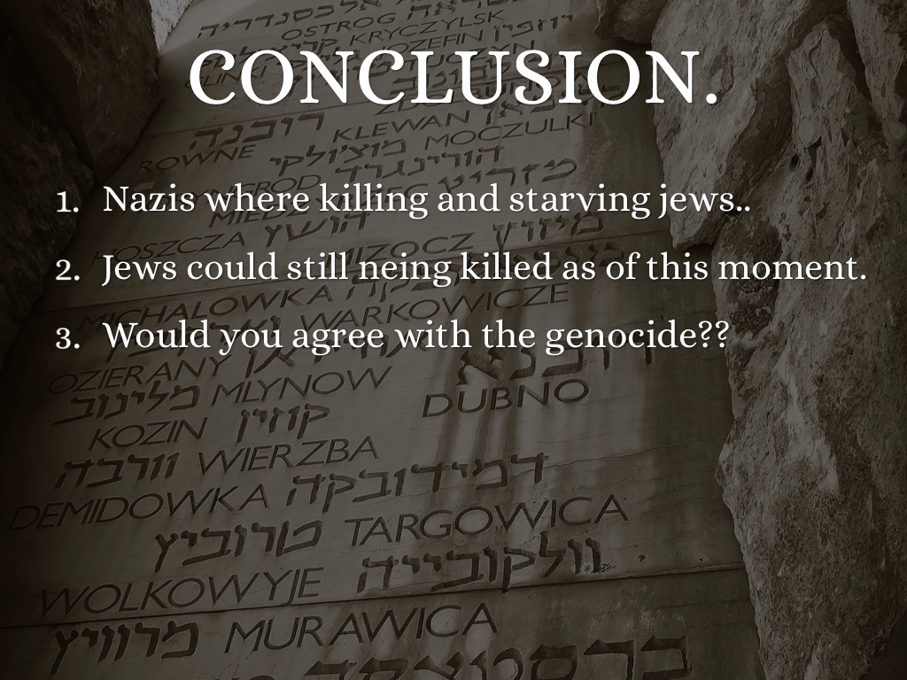 Holocaust. by Megan Conley