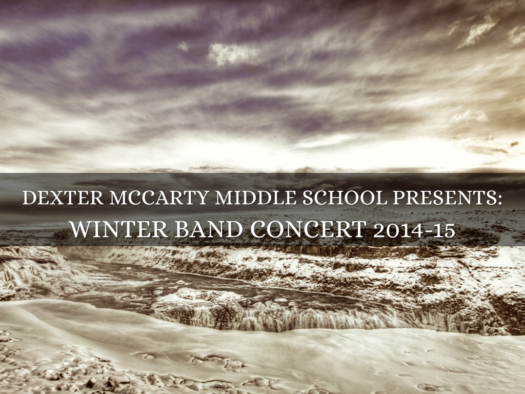 Winter Band Concert 2014-2015 by Jenna Gagne