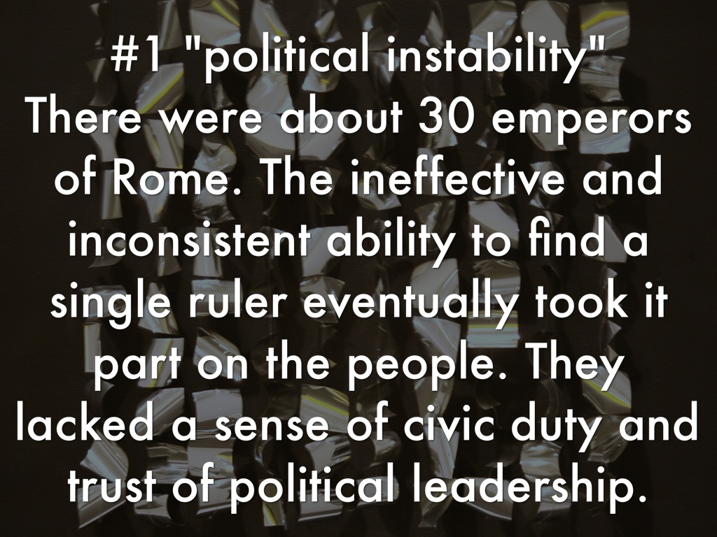 The Top 3 Reasons Rome Fell by Pablo Perini