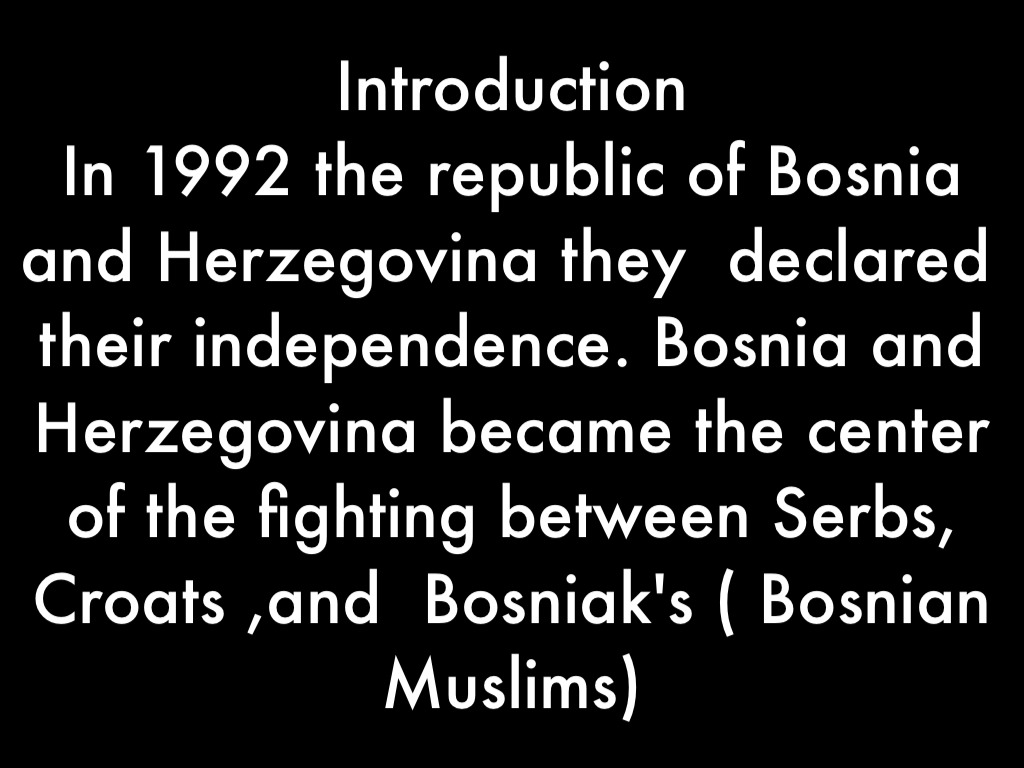 Bosnian Genocide by Jordan Carter