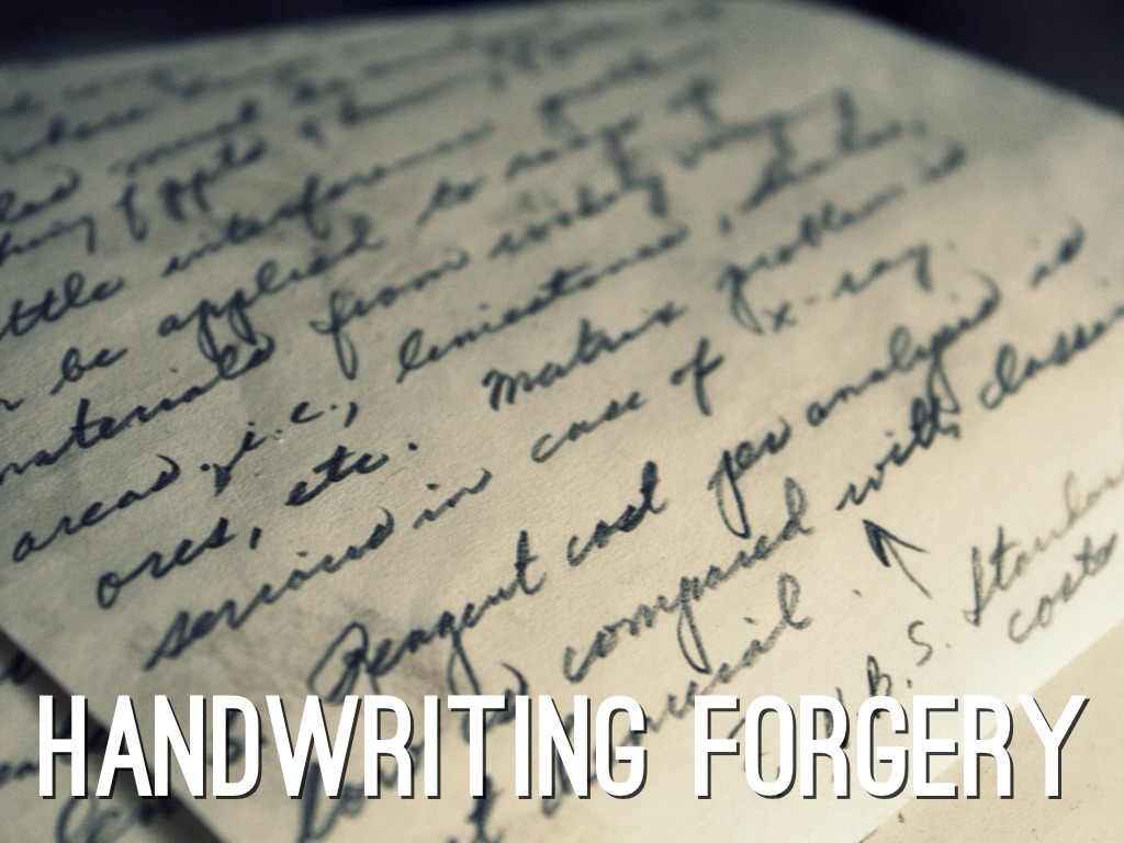 Handwriting Forgery By Isabella Jo