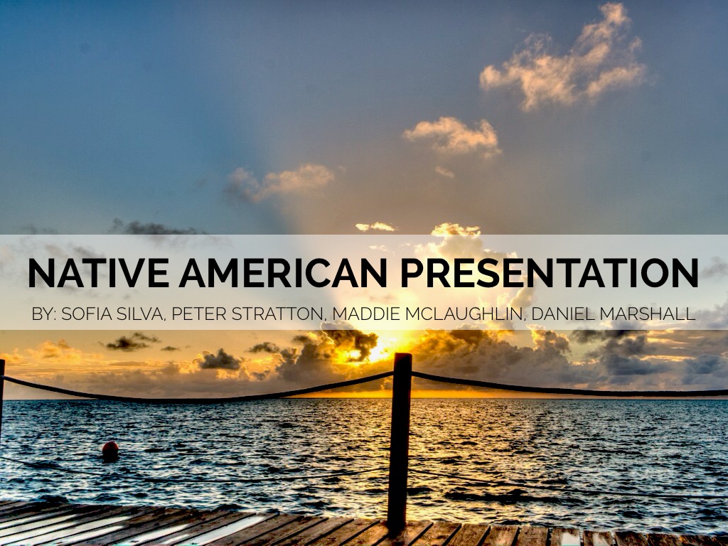 Native American Presentation by Daniel Marshall