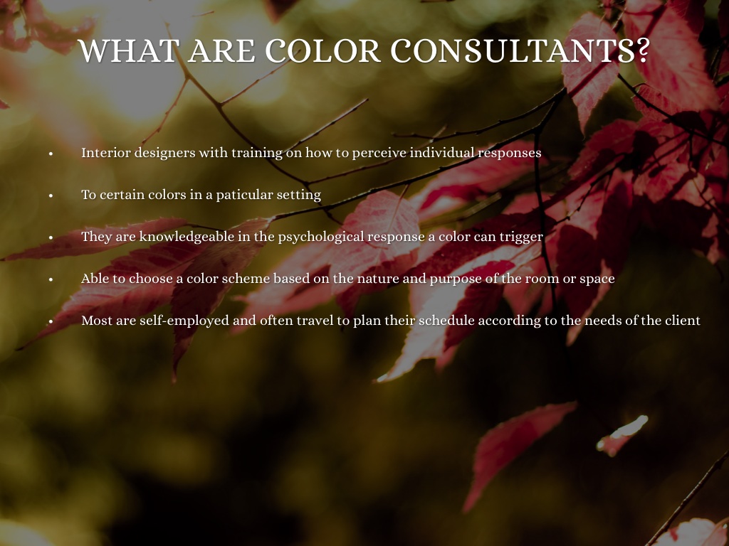 Color Consultant by Rebecca Bradley