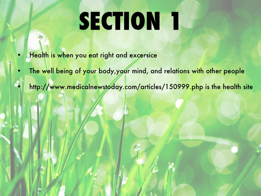 Health Project by wsj1968