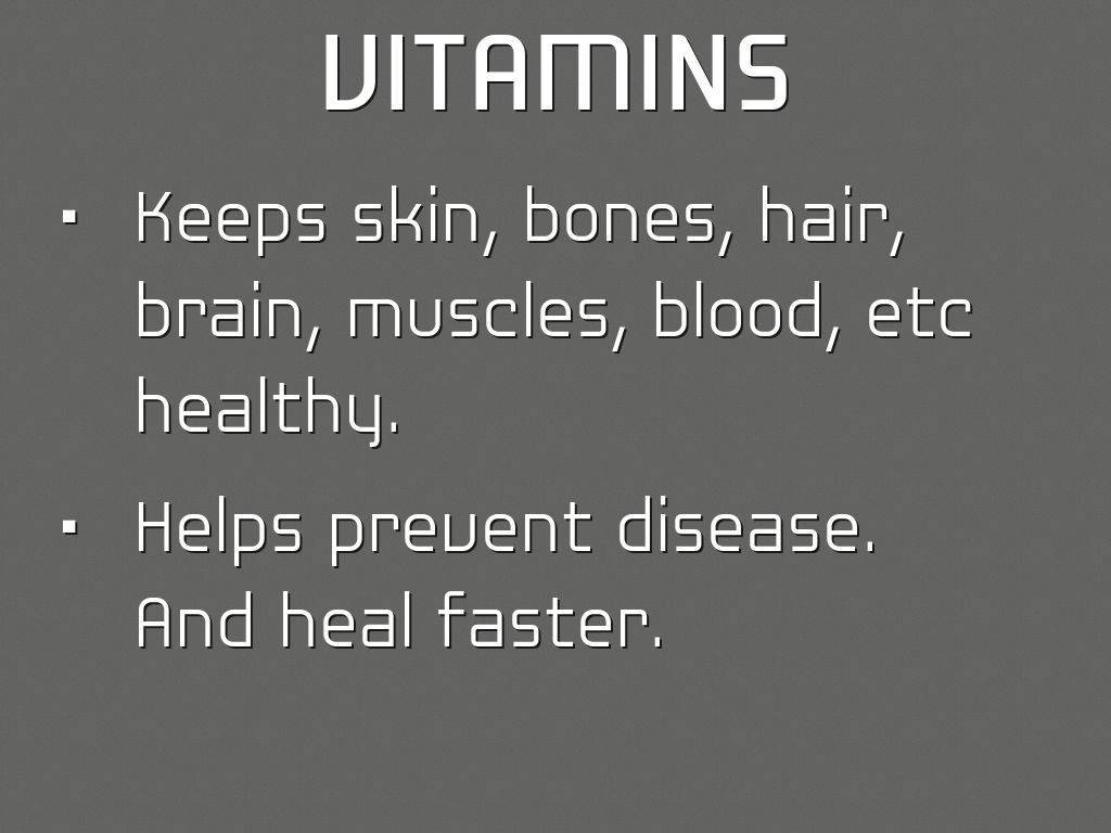 6 Types Of Nutrients by Rachel Shamblott