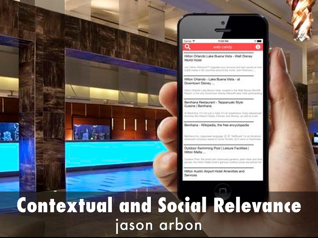 Contextual and Social Relevance by Jason Arbon