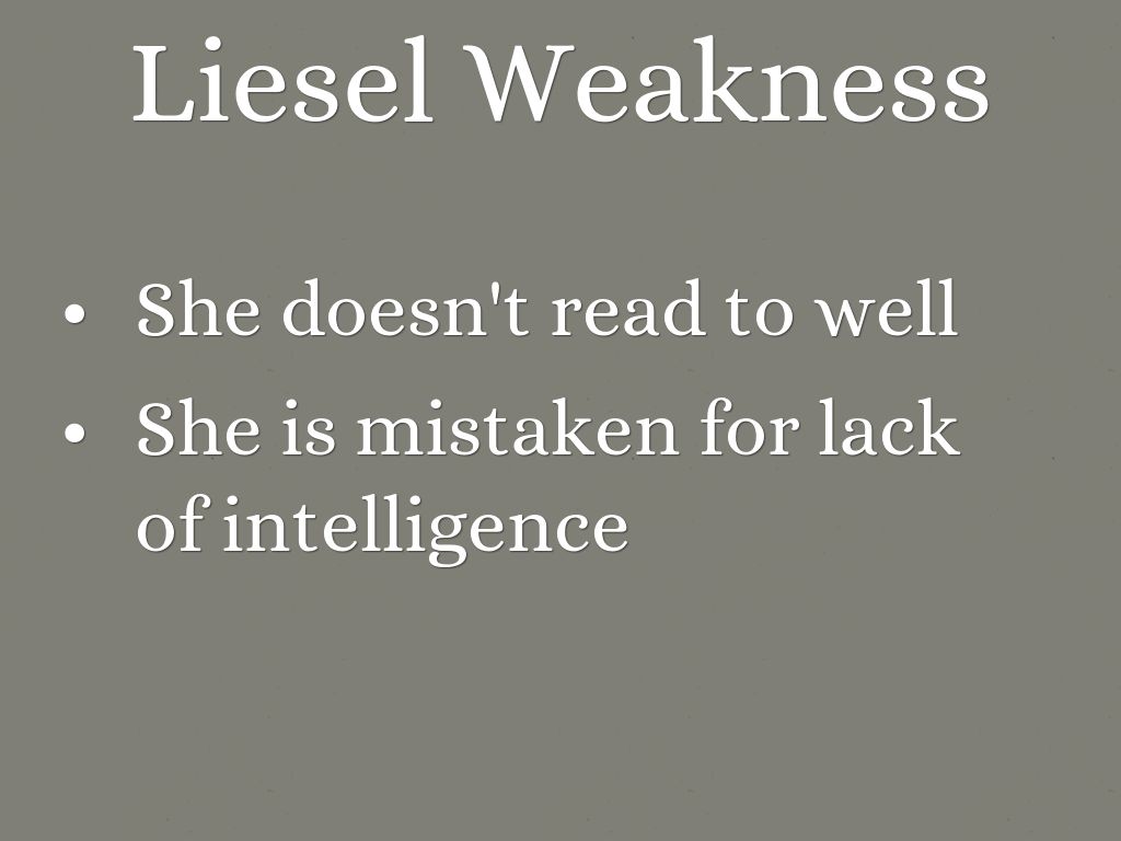 Liesel Meminger She is the protagonist of the book.