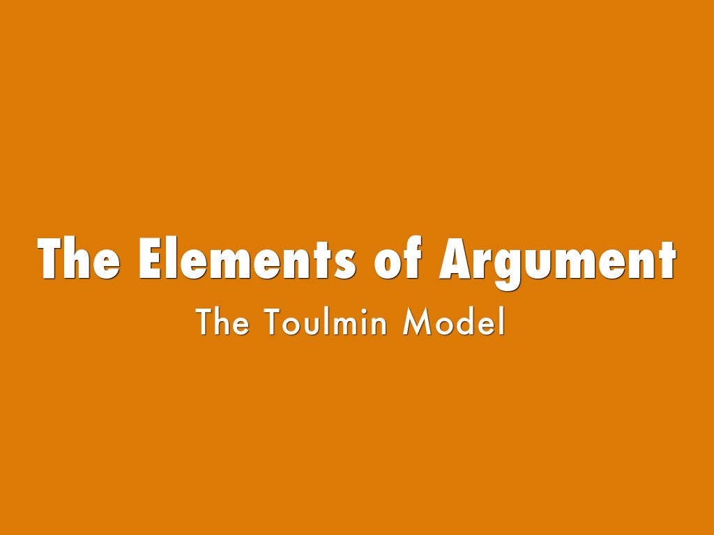 Toulmin Model Of Argument Claims By Kairi Suswell