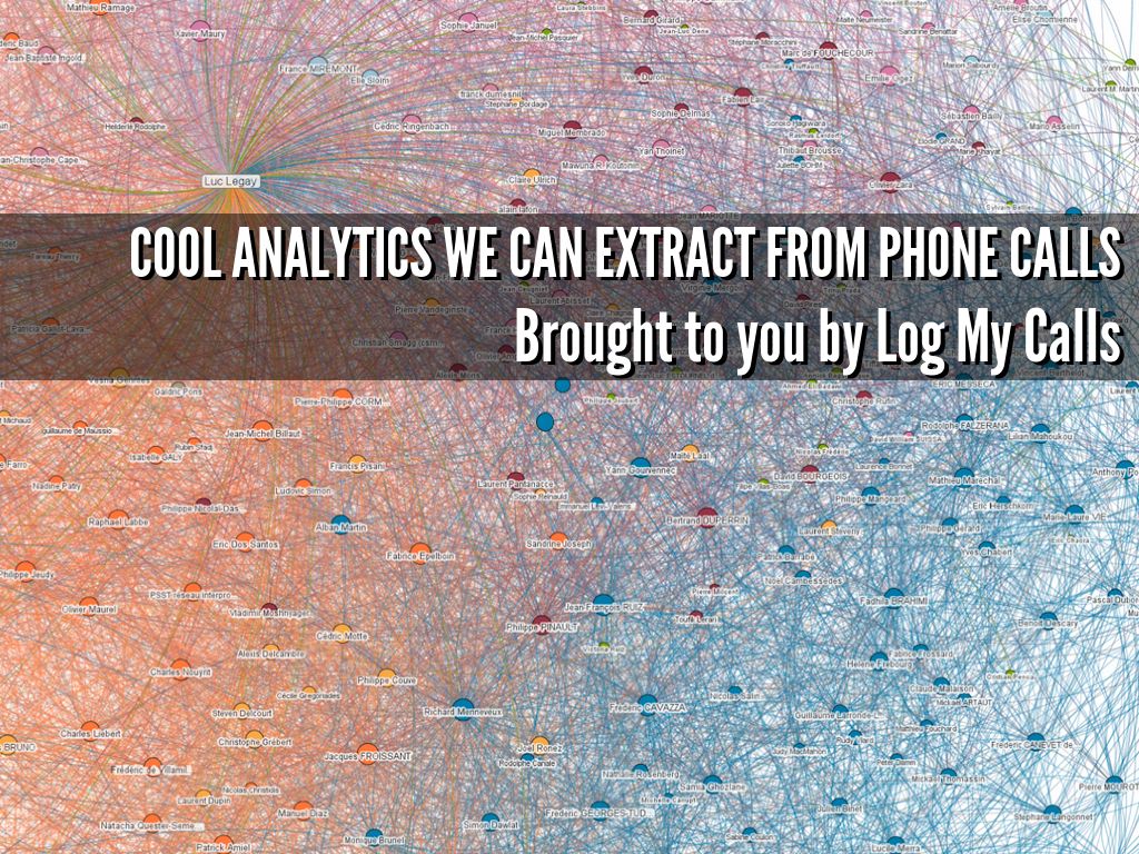 Cool Analytics we can Extract from Phone Calls by Log