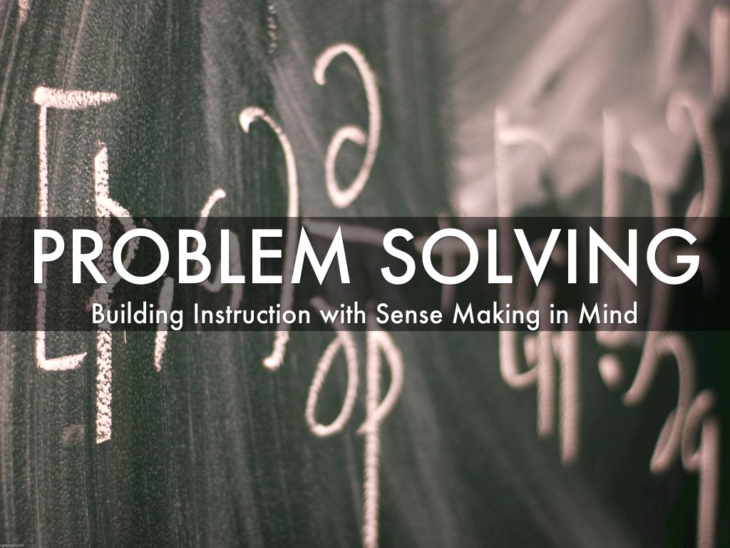 Problem solving by Bridget Dunbar