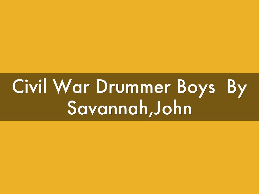 CIVIL WAR DRUMMER BOYS by 21spoonersg