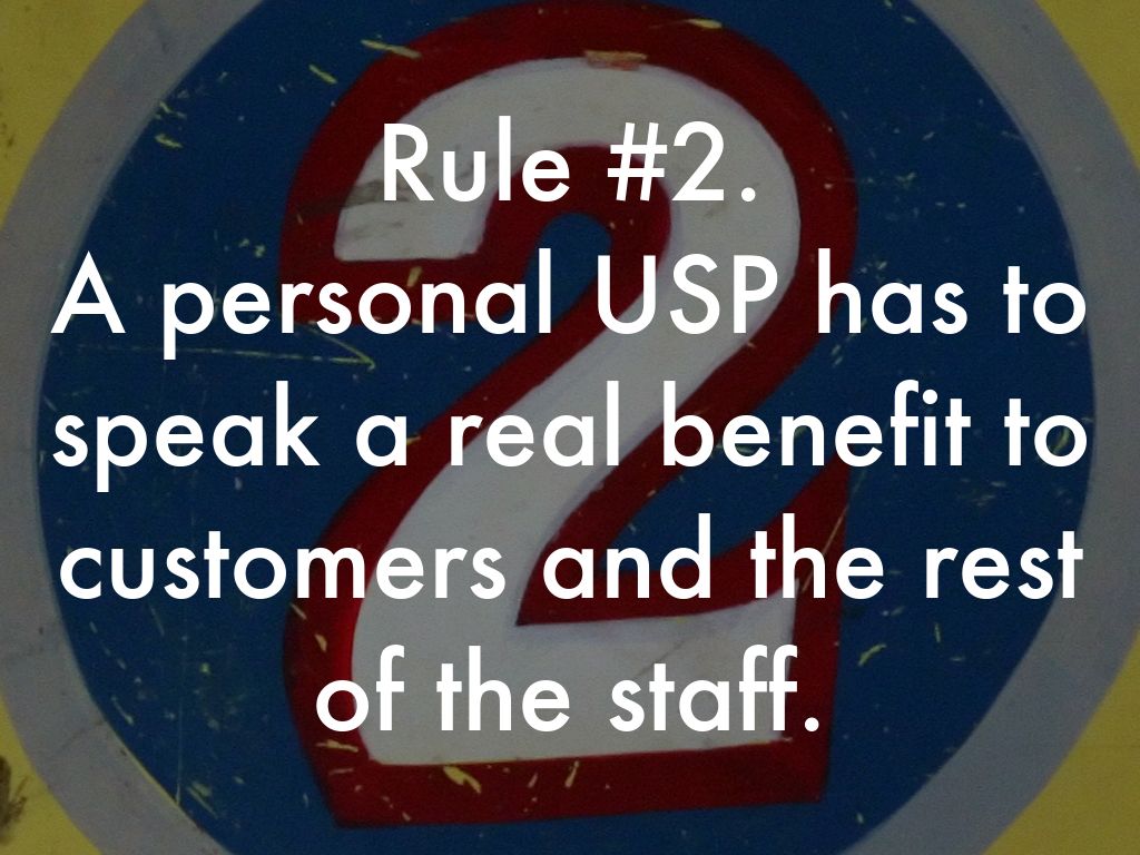 The importance of a Personal Unique Selling Proposition