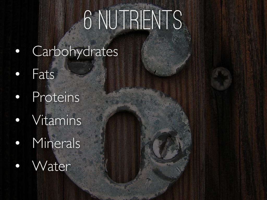 The Six Essential Nutrients by Hannah HaR