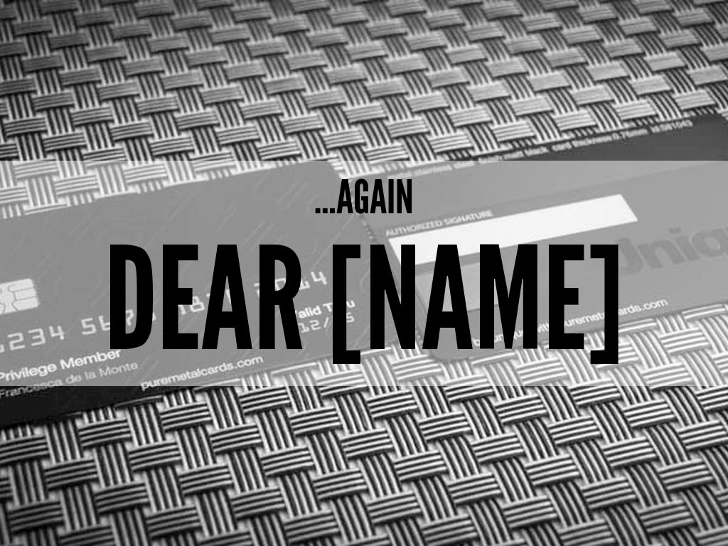 dear [NAME] by Paul Papadimitriou