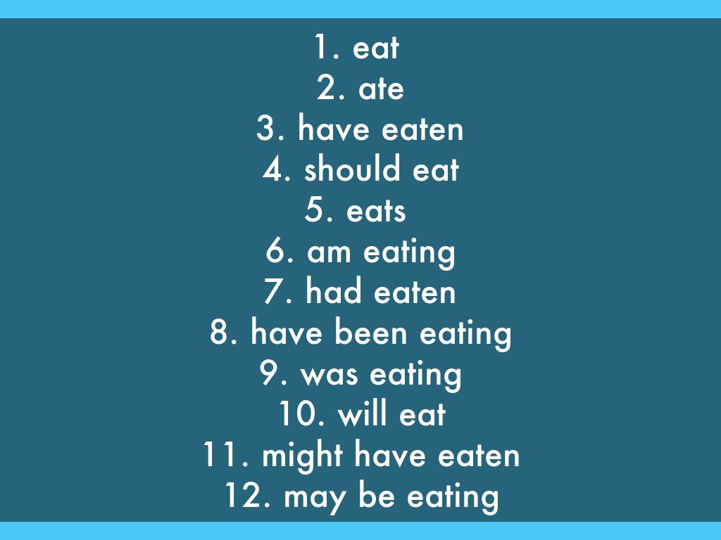 Expanding the Main Verb by dmoore