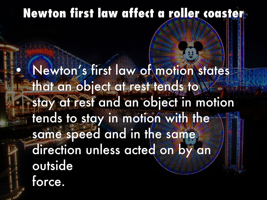 Newtons First Law Of Motion Roller Coaster Solved Newton's Laws Of
