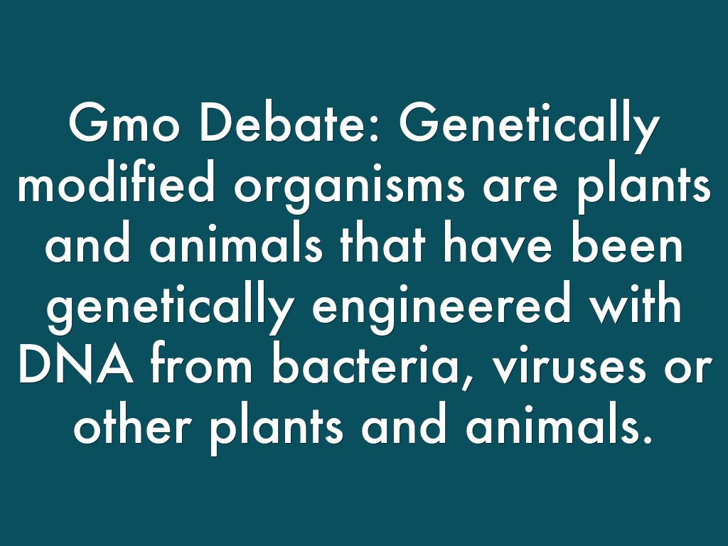 GMO Debate by 1315025229