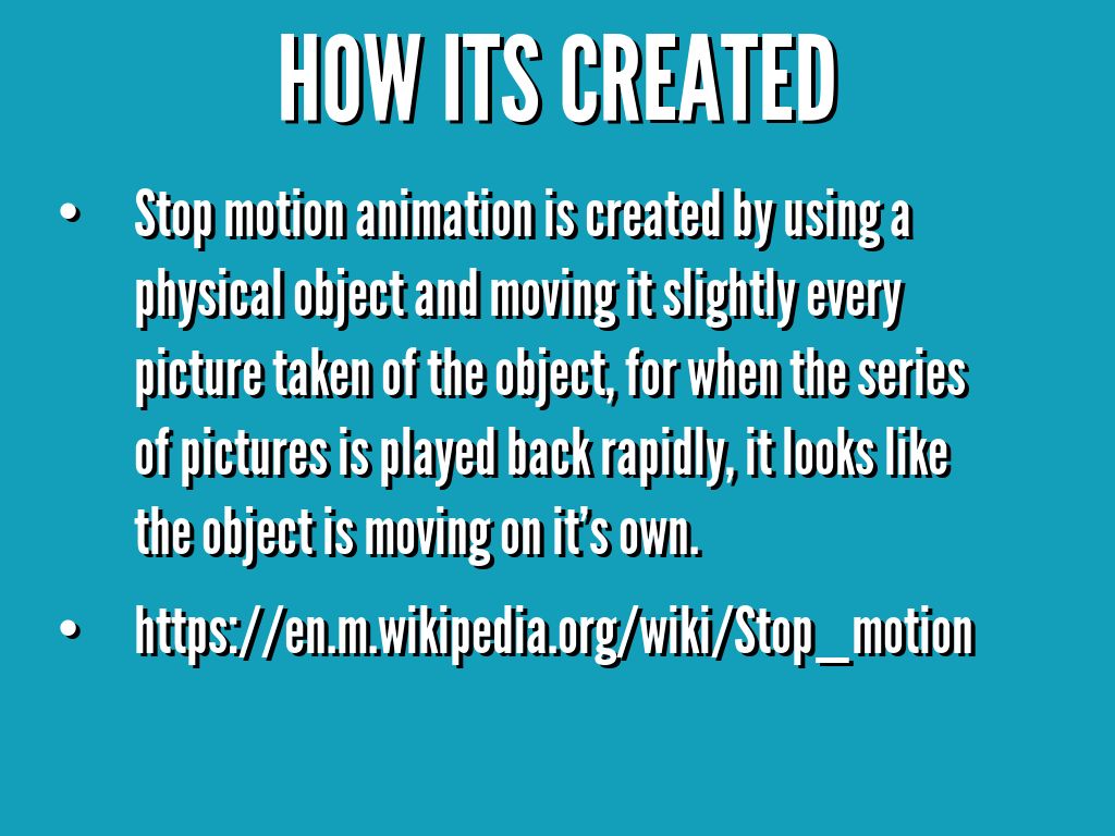 Stop Motion Animation by Nick Conway