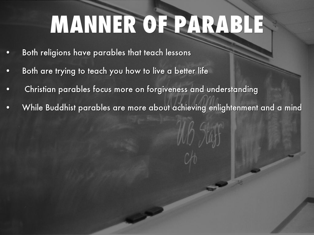 CHRISTIAN and buddhist parable comparison by nana-kwesi