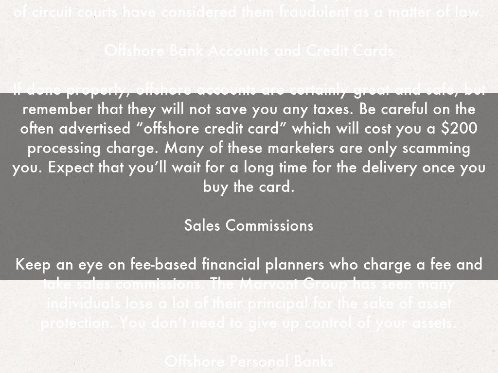 Tips on how to avoid asset protection scams by The