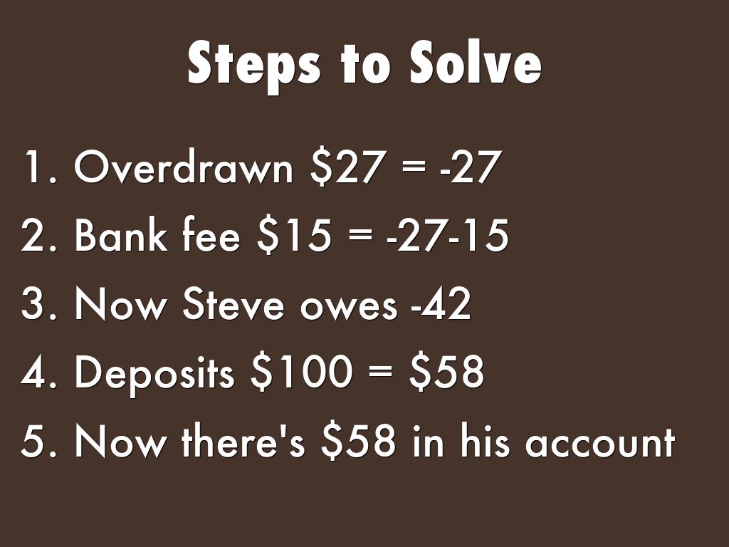 Using Negative Numbers In Real Life By Creechn