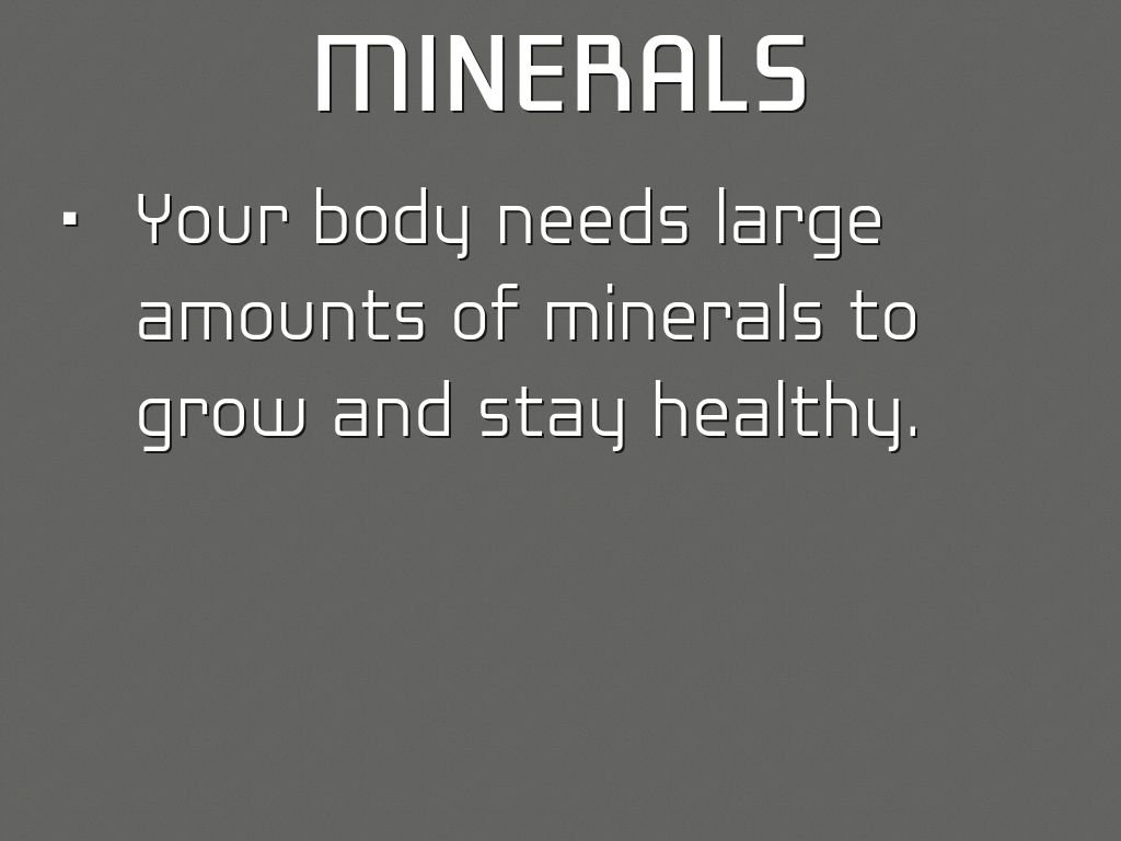 6 Types Of Nutrients by Rachel Shamblott