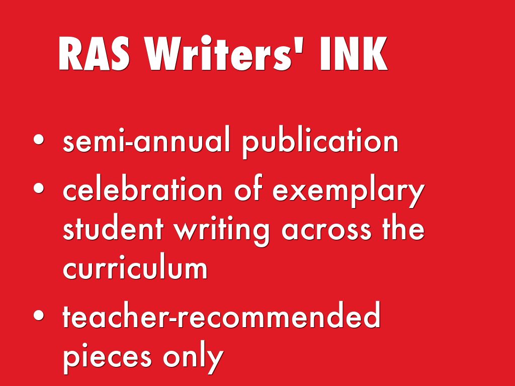 The RAS Writing Center by Eleanor Surridge